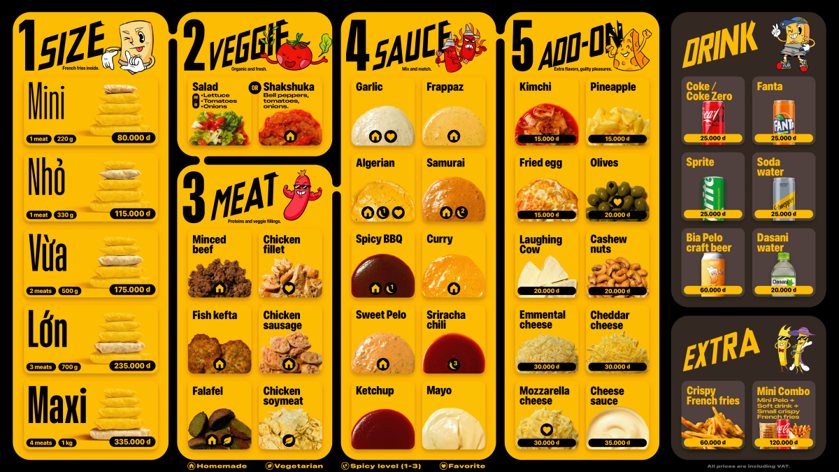 Regular Menu - Hey Pelo